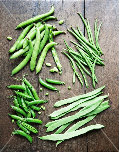 Verschiedene grüne Bohnensorten und … – Bilder kaufen – 11095510 StockFood